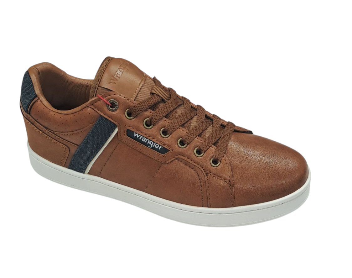 Wrangler Kit Men Low Casual Trainer - Tortoise Shell – Watson Menswear