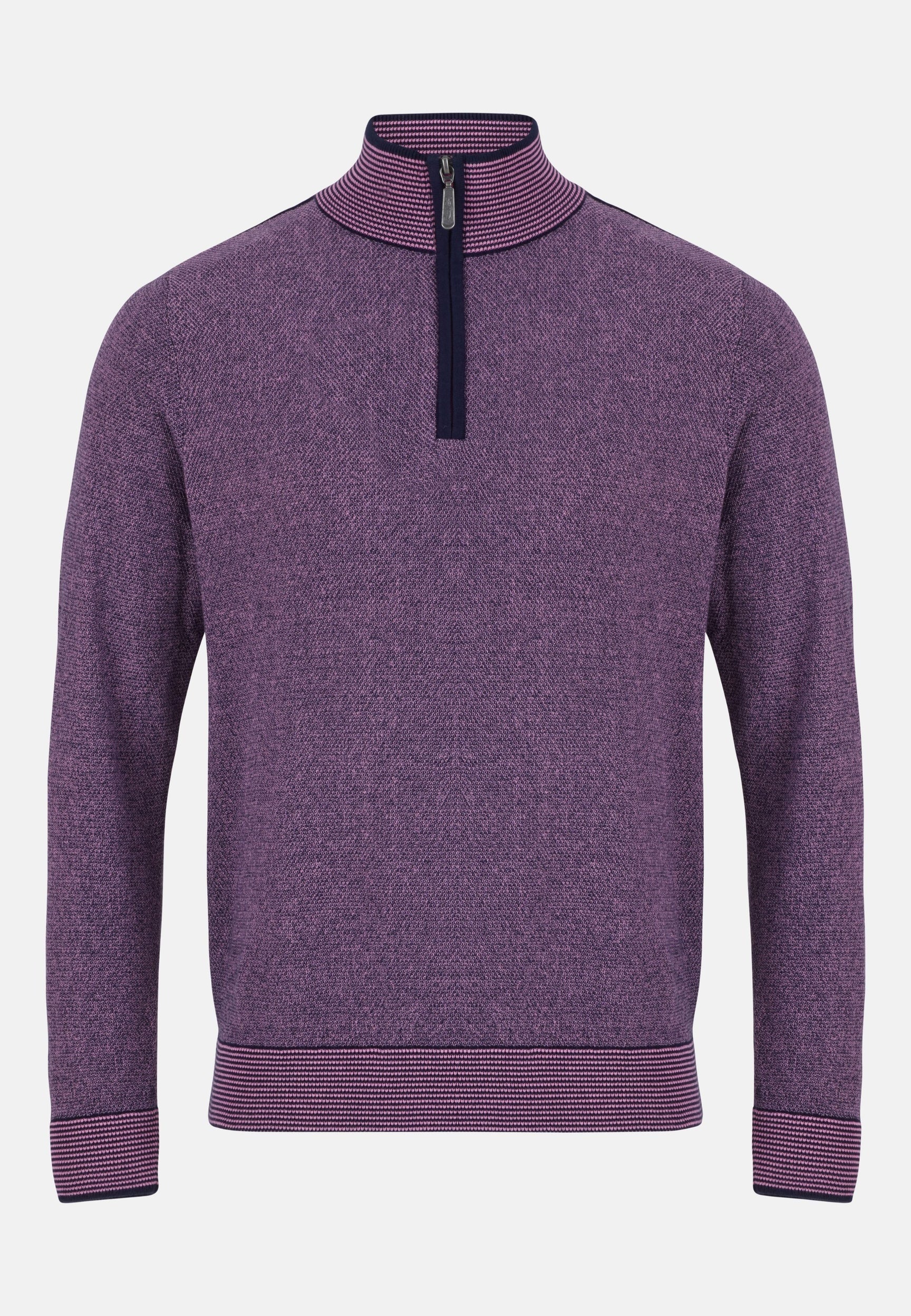 6th Sense Alfie Half Zip Sweater - Cyclamen – Watson Menswear