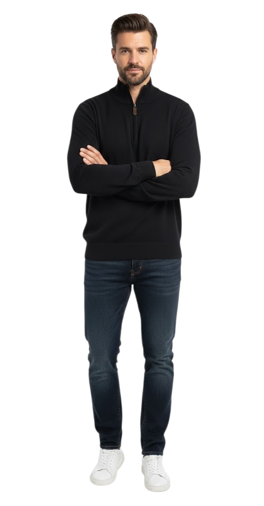 Gilded Gentlemen Harold Half Zip Sweater - Reed – Watson Menswear