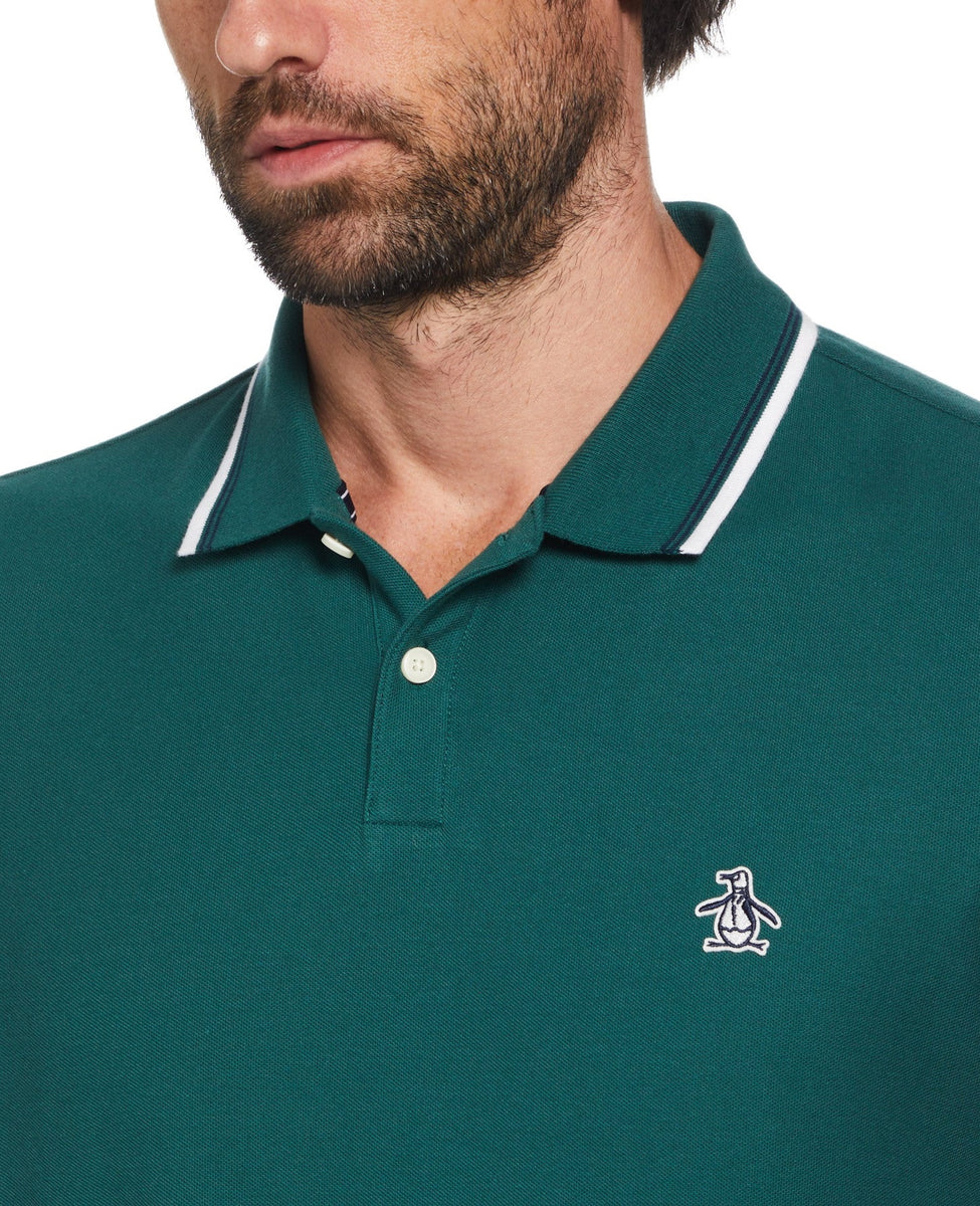 Original Penguin Tipped Sticker Pete Polo Shirt - June Bug – Watson ...