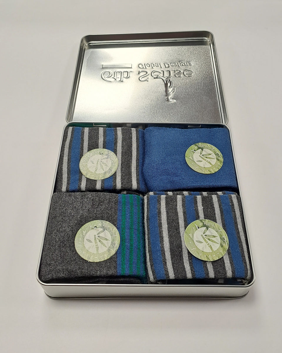 6th Sense 4 Pack Bamboo Socks In Gift Box – Watson Menswear