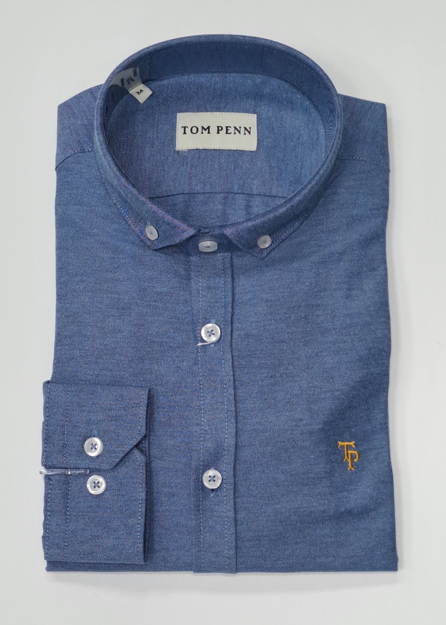 Tom Penn Long Sleeve Casual Shirt 330 - Denim – Watson Menswear