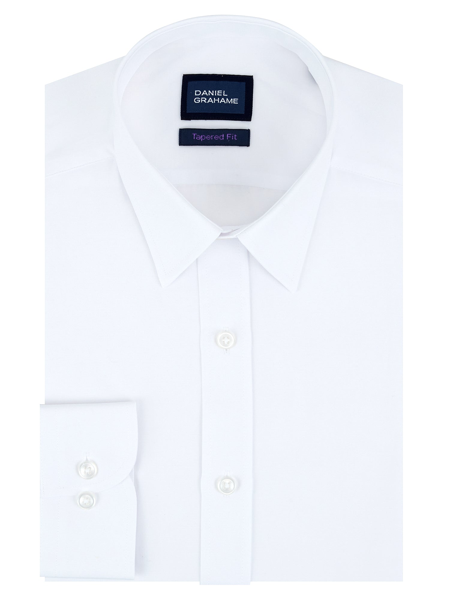Daniel Grahame Tapered Fit Formal Shirt - White – Watson Menswear